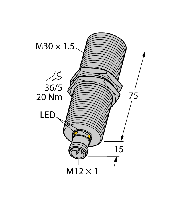 sensor ultrasónico - sensor de modo difuso
