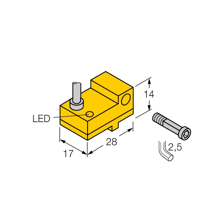 Sensor de campo magnético - sensor de proximidad magneto-inductivo