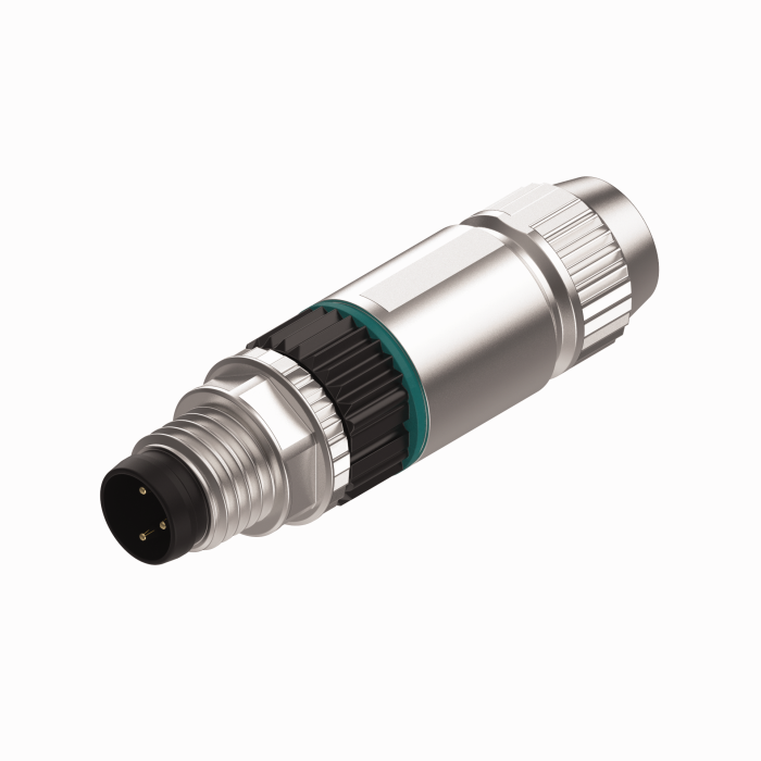 Actuador y sensor, cableable en terreno - M8 × 1, conector macho, recto