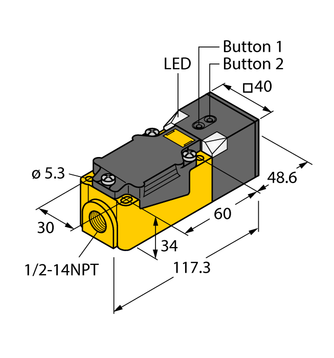 sensor ultrasónico - sensor de modo difuso