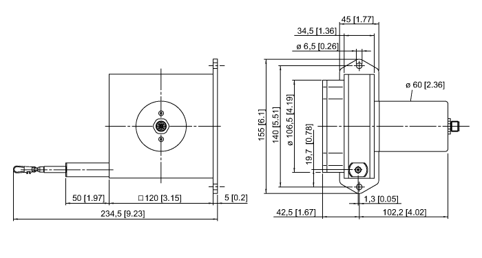 Transductor de cable - Analógico