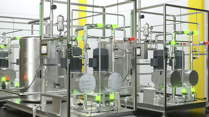 Red de 'skids' farmacéuticos con soluciones de E/S descentralizadas ...