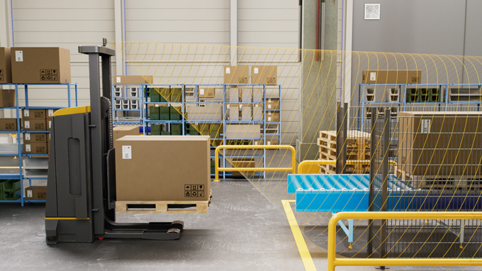 Control de altura y supervisión espacial 3D en montacargas autónomos ...